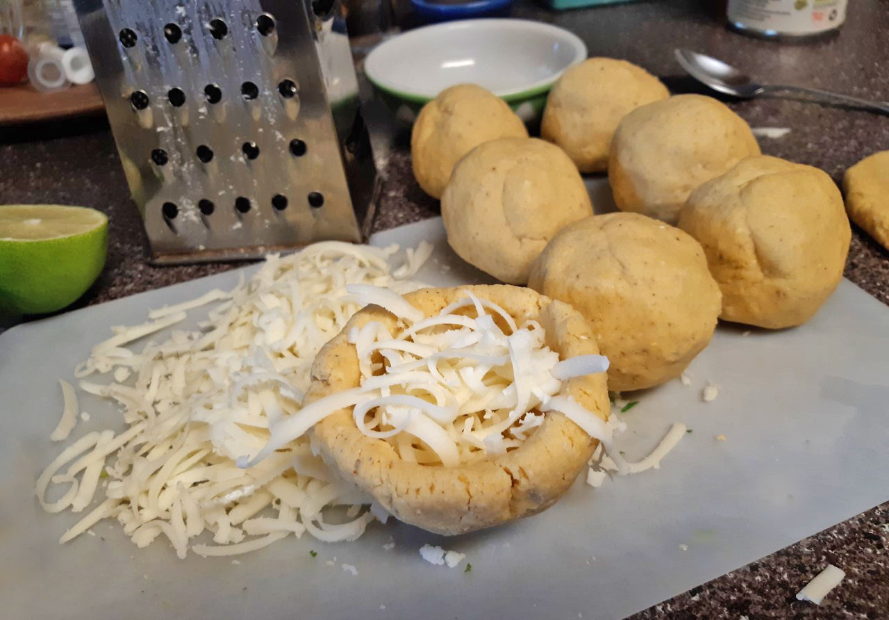 Papusas with Spicy Slaw - Oryana