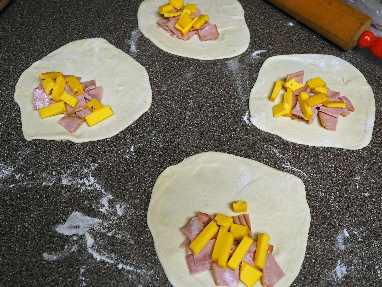 Ham and Cheese Mini Calzones - Oryana