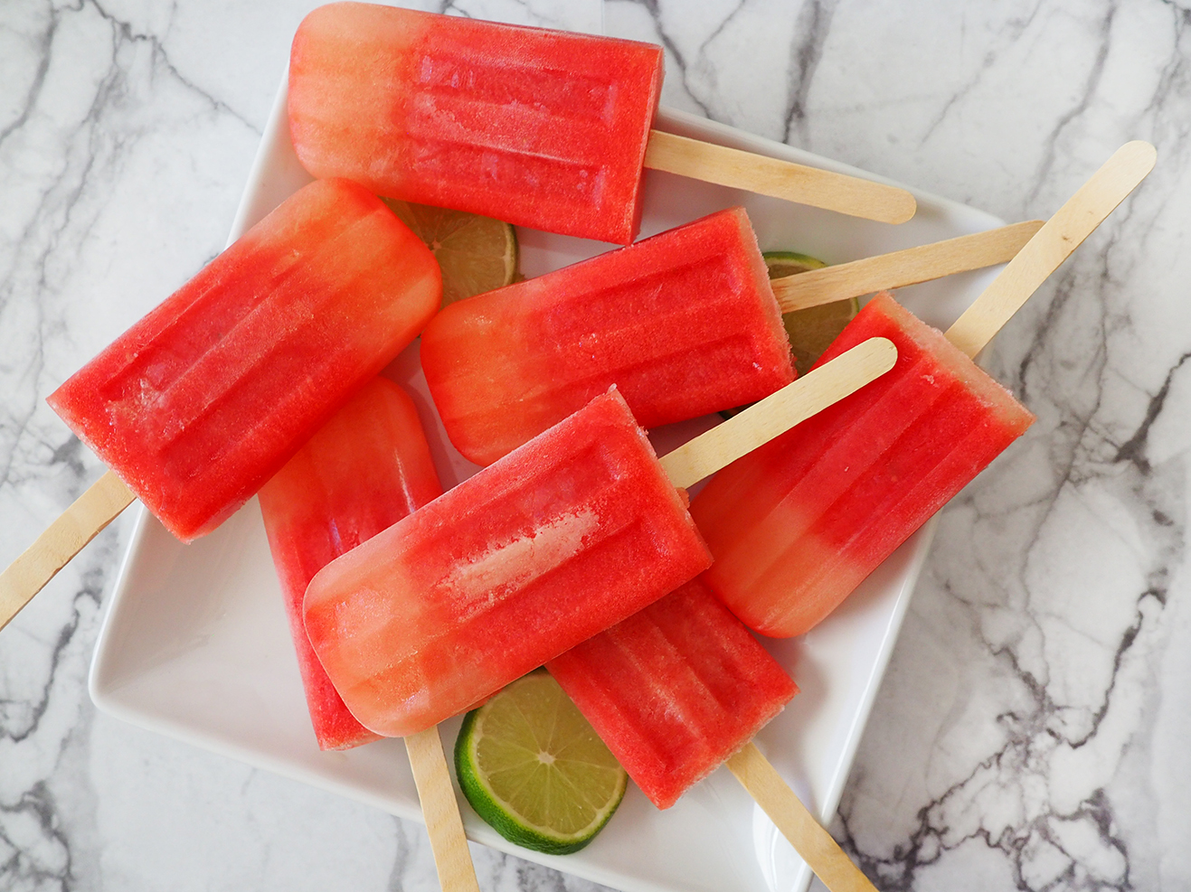 Watermelon Lime Popsicles - Oryana