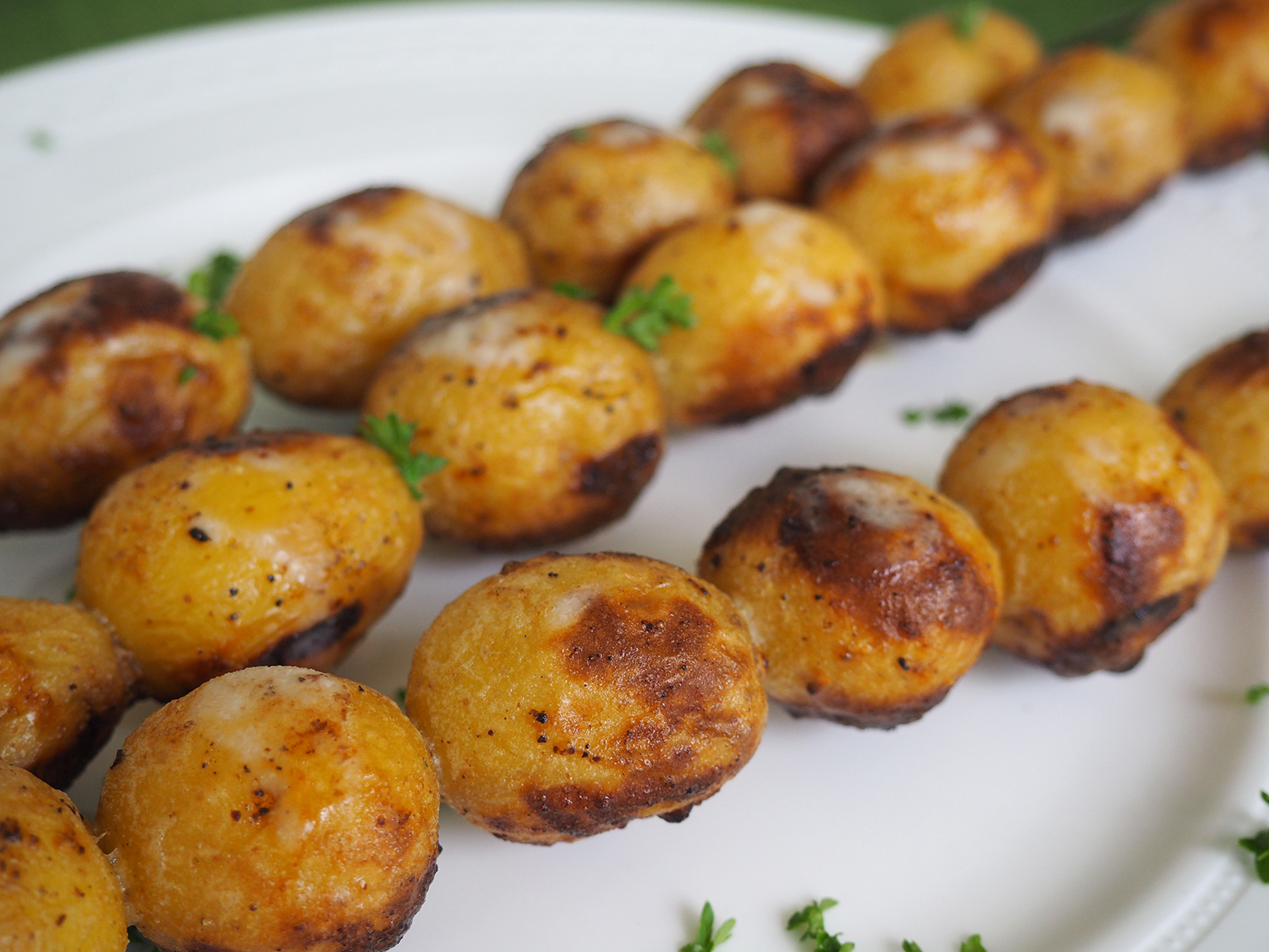 Grilled New Potato Skewers - Oryana