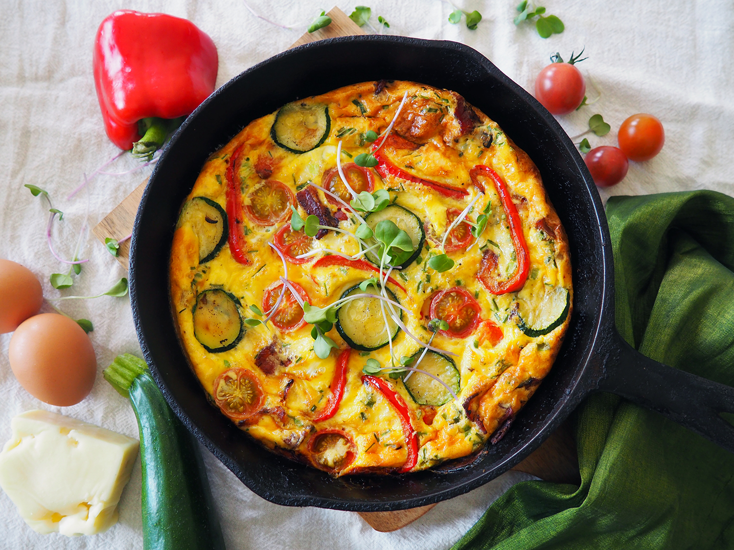Summer Vegetable Frittata - Oryana